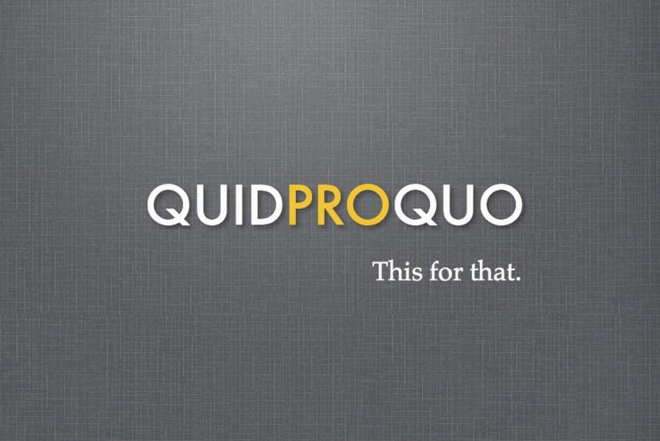 'Quid pro quo' / B J / 손가락 욕 : 네이버 블로그