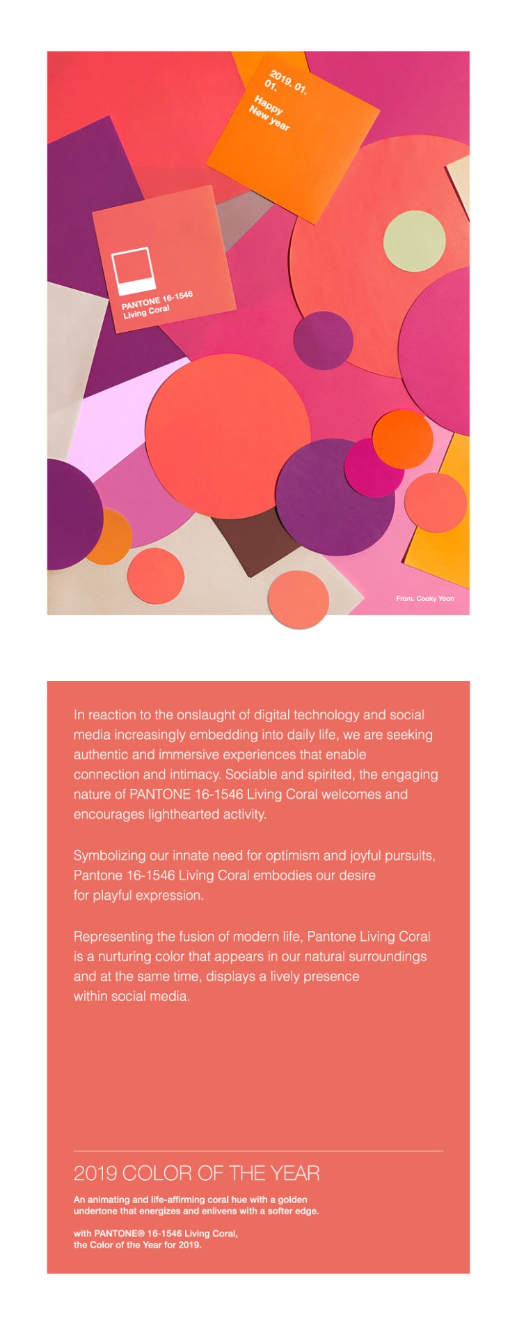 Color of the Year for 2019 / PANTONE 16-1546 Living Coral : 네이버 블로그