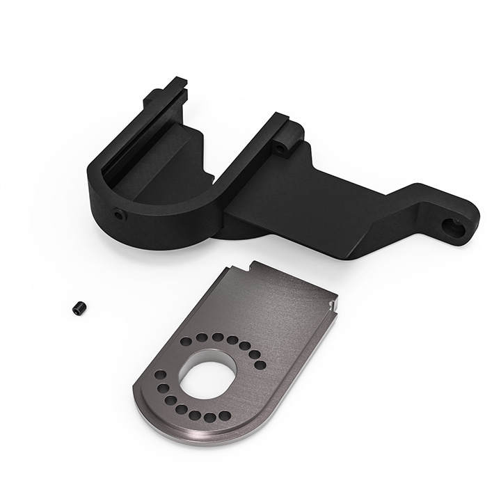 GM30140. 지메이드 GS02 모터 플레이트 티타늄 그레이 Gmade GS02 motor plate Titanium gray ...