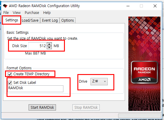무료 램 디스크(램 드라이브) 프로그램 AMD RADEON RAM DISK 다운로드및 사용법 : 네이버 블로그