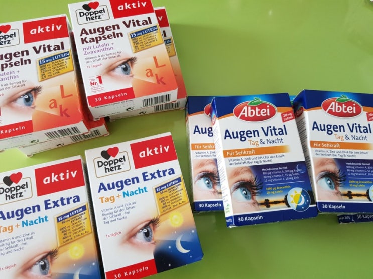 독일 눈영양제 Doppel herz Augen Vital/Extra, Abtei Augen Vital 비타민 : 네이버 블로그