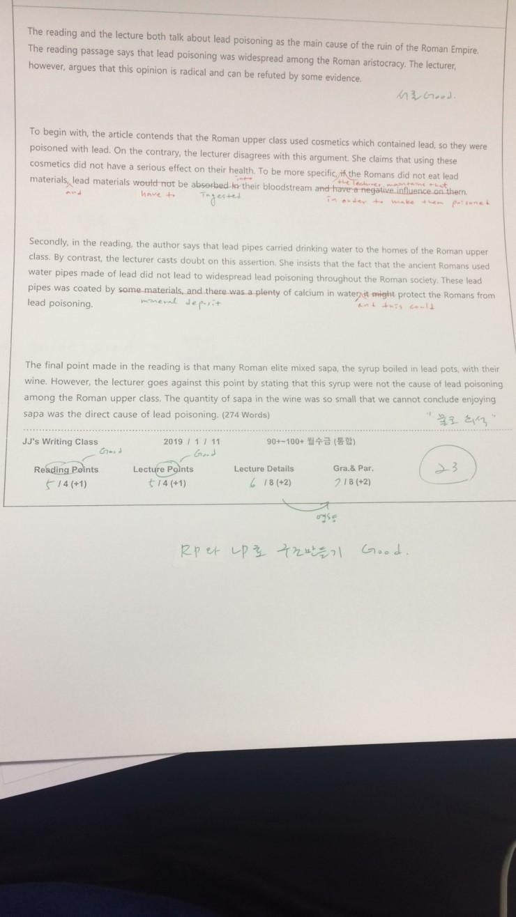 1월 11일 통합형(Roman Lead Poisoning) : 네이버 블로그