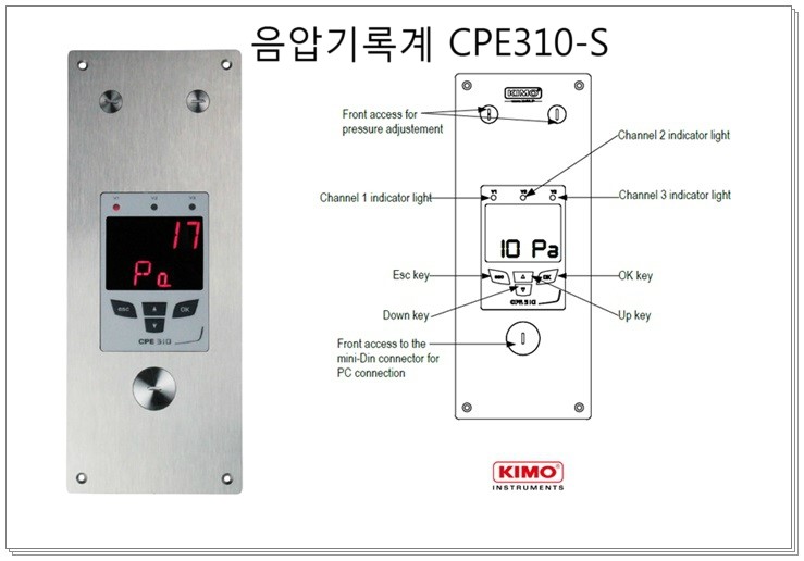 음압격리병실 설치 압력계 CPE310-S : 네이버 블로그