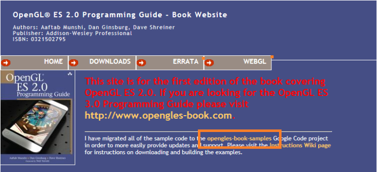 OpenGL(R) ES 2.0 Programming Guide ( Sample Code ) : 네이버 블로그