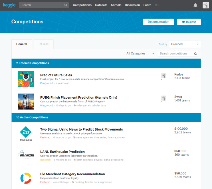 캐글(Kaggle) 입문하기 : 네이버 블로그