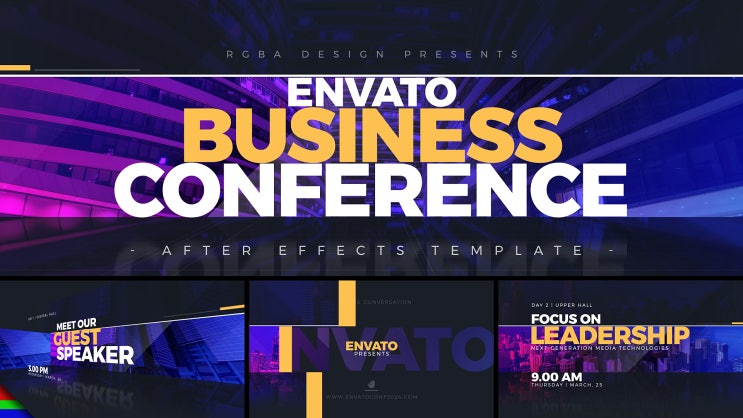 비즈니스 프로모션 Event Promo Conference After Effects Video Template 후에 효력 비디오 ...