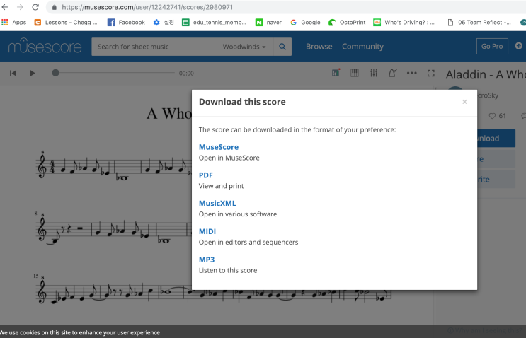Musescore MXL-XML-Arduino sketch convert : 네이버 블로그