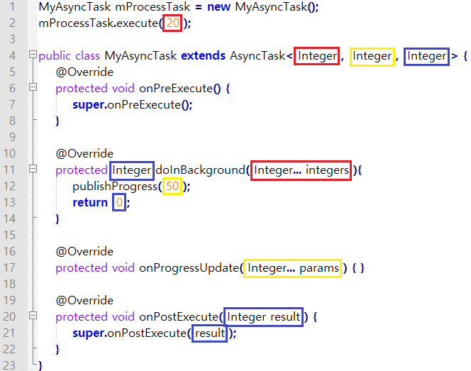 [Java] AsyncTask로 쉽게 멀티 스레드 코드 짜기 : 네이버 블로그