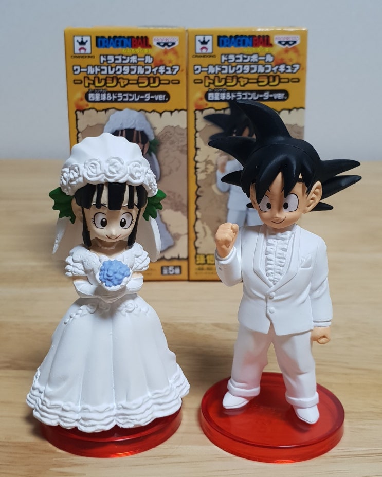 드래곤볼 월콜 - 손오공 치치 웨딩 피규어 : 네이버 블로그