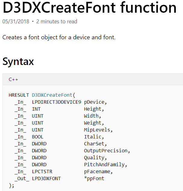 [DirectX 3D] Font와 문자 출력 : 네이버 블로그