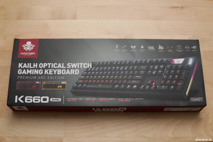 앱코 해커 K660 ARC 카일광축 기계식 키보드 리뷰! : 네이버 블로그