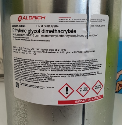 Sigma-Aldrich, Ethylene glycol dimethacrylate : 네이버 블로그