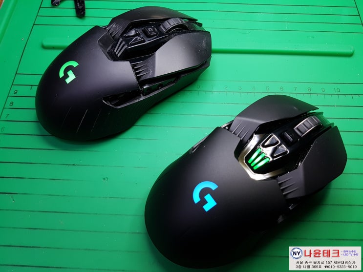 G903 로지텍g G903마우스더블클릭 G G900 더블클릭 클릭불량수리 2대 입고 되었네요서울로지텍as사설수리센터 나윤테크