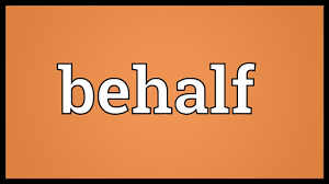 영어의 맛을 느끼세요: In behalf of와 Instead of의 차이 느껴보기 : 네이버 블로그