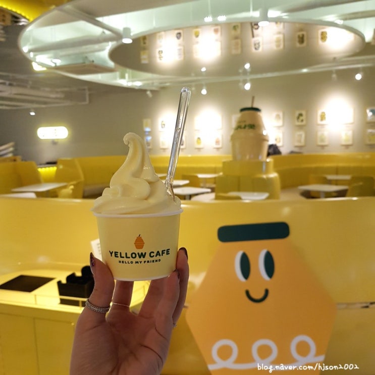 제주도이색카페 중문 옐로우카페 빙그레 바나나우유 테마카페 네이버 블로그