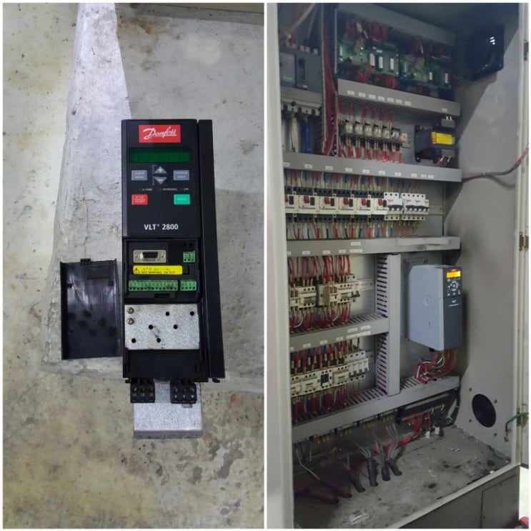 그런포스부스터 pmu-2000판넬 댄포스 인버터 교체작업 : 네이버 블로그