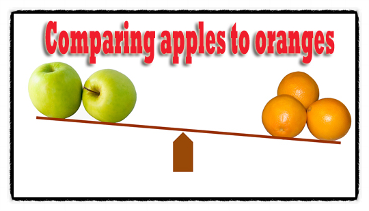 Comparing Apples to Oranges : 네이버 블로그
