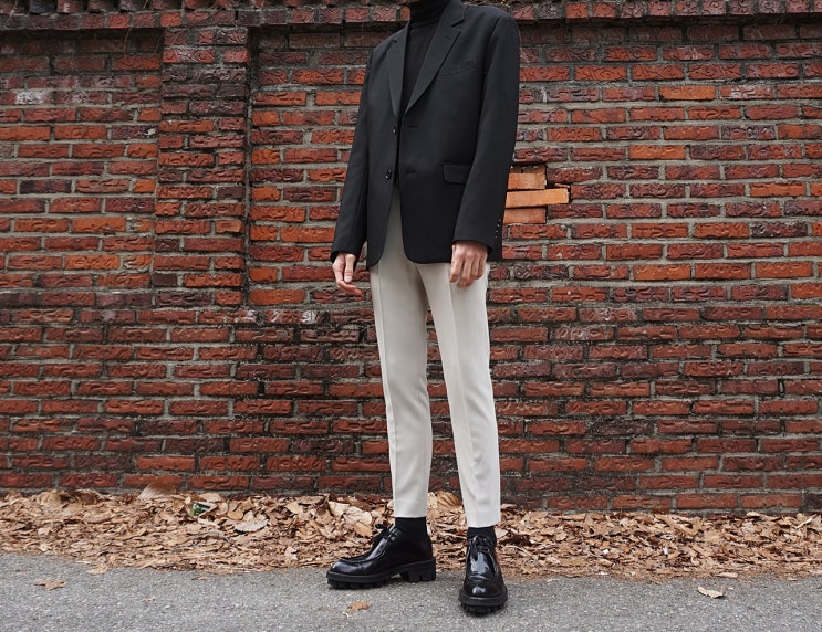 2019 남자 봄 코디 시너리티 블레이져 슬랙스 조합 도전 네이버 블로그