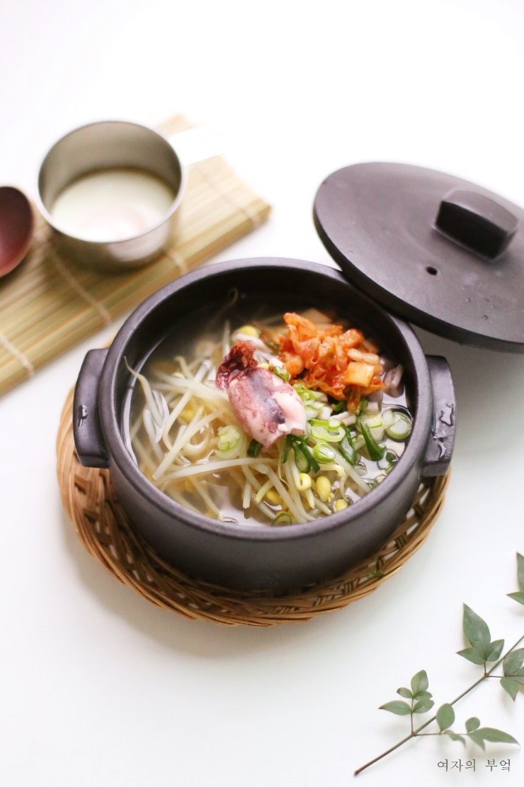 콩나물해장국 만드는 법 수란 콩나물국밥 만들기 네이버 블로그