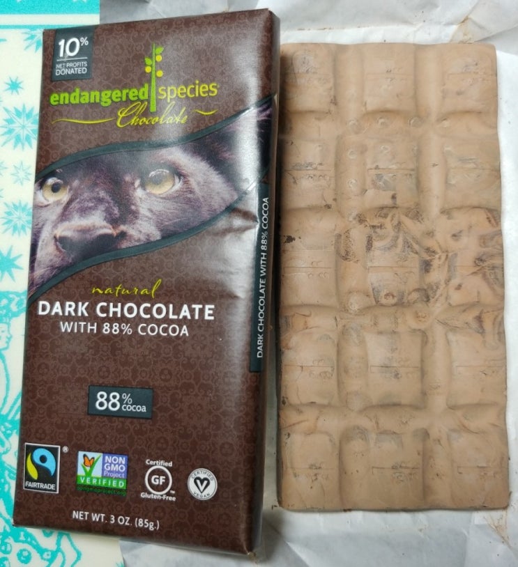 endangered species Chocolate natural DARK CHOCOLATE WITH 88% COCOA ...