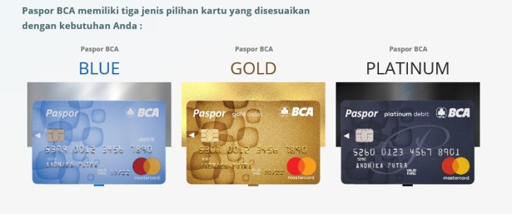 BCA 계좌 개설하기_체크카드 종류 3가지 : 네이버 블로그