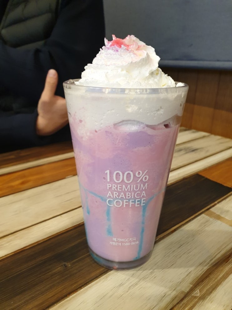 아산 메가커피mega Coffee유니콘프라페허니자몽블랙티리얼초코프라페신용화동카페메뉴데이트디저트 네이버 블로그
