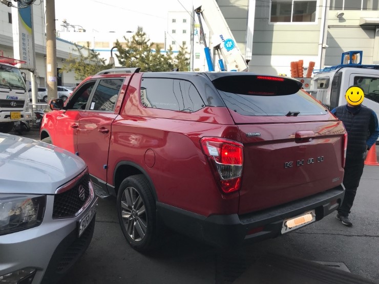 부산주례기장양산울산김해창원마산 렉스턴스포츠 칸 하드탑하프탑 렉스턴스포츠 칸 인디안레드 쌍용순정 진보 노블하드탑 L7 실장착공