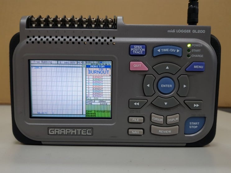 그라프텍 GL200 데이터 로거 (10채널) 렌탈 및 중고판매 : 네이버 블로그