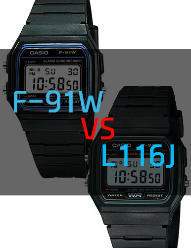 [카시오VS큐앤큐] F-91W VS L116J : 네이버 블로그