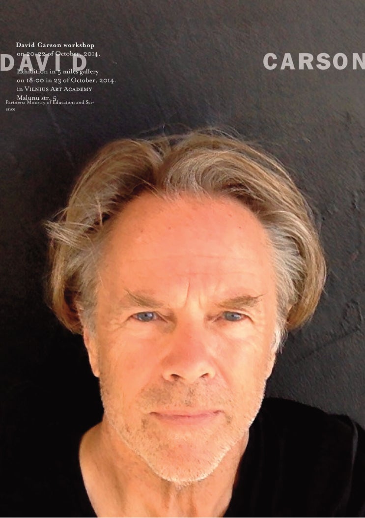 [시각디자인 대학원 준비] 작가 소개 데이비드 카슨 David Carson : 네이버 블로그