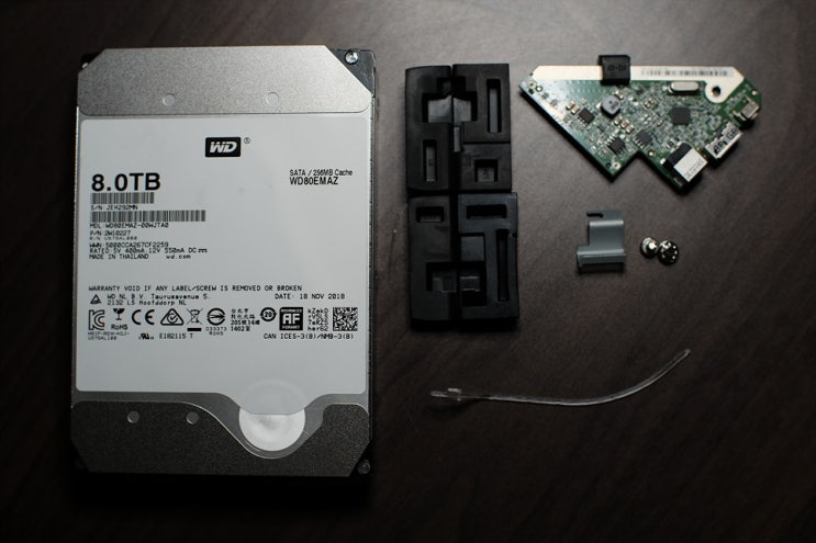 WD 8TB Elements HDD │ WD 8TB 엘리먼트 하드디스크 - 개봉기 및 사용후기, 하드 적출 및 총평 : 네이버 블로그