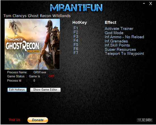 고스트리콘: 와일드랜드 트레이너 - Tom Clancys Ghost Recon Wildlands v3365616 +7 ...
