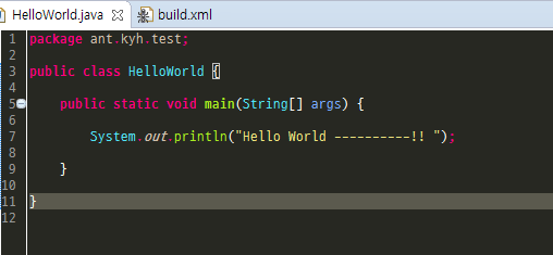 [Ant] Hello World 빌드 및 clean : 네이버 블로그
