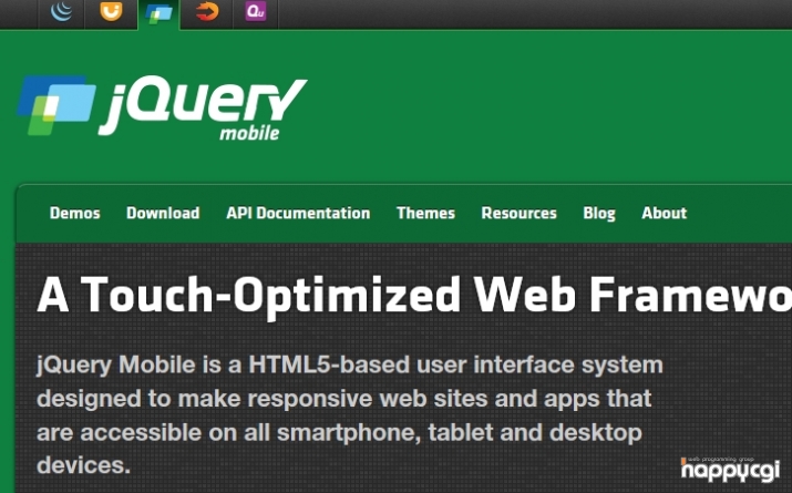 [해피CGI][cgimall] 모바일 사이트 UI 제작을 위한 프레임워크 jquery mobile : 네이버 블로그