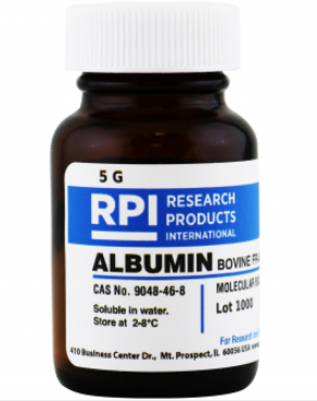 [Research Products Internationals - RPI] Albumin, Bovine Fraction V ...