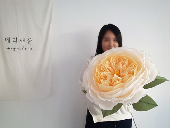 자이언트플라워 페이퍼플라워 주름지꽃 대형주름지꽃 자이언트플라워 수업 자이언트플라워 자격증 수업 네이버 블로그