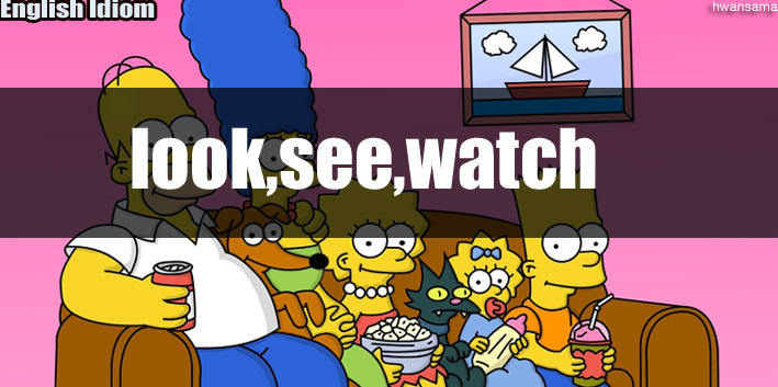 look,see,watch 의미의 차이 : 네이버 블로그