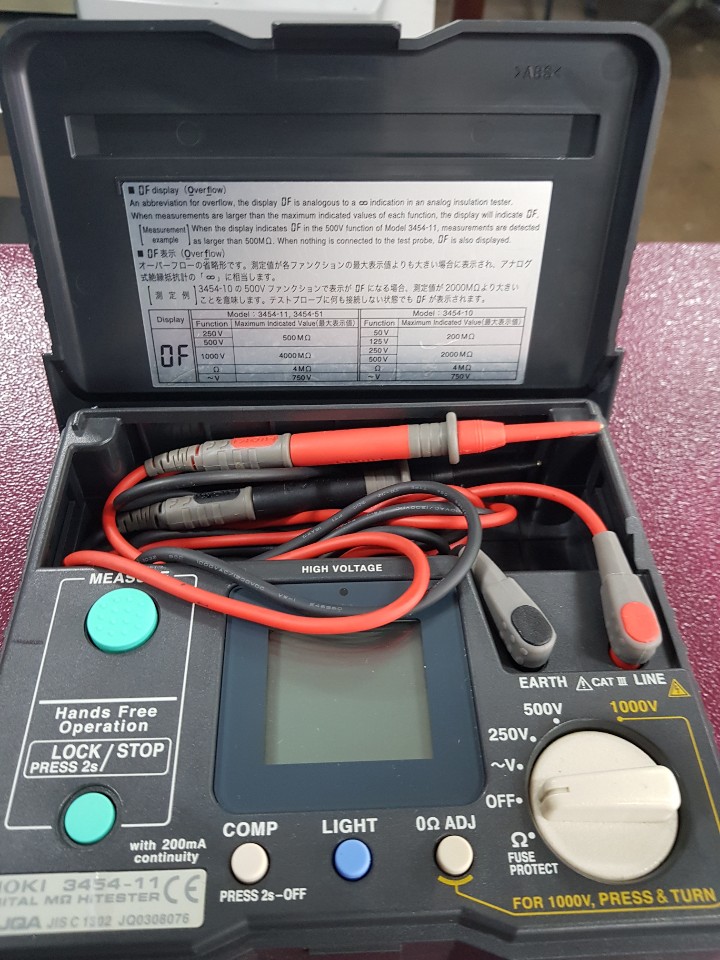 HIOKI , 메가옴하이테스터 , 3454-11 중고 : 네이버 블로그