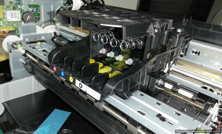 [설치] HP Officejet 6100 ePrinter - H611a / HP 932/933 헤드 교체 : 네이버 블로그