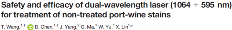 Safety and efficacy of dual-wavelength laser (1064 + 595 nm) for ...