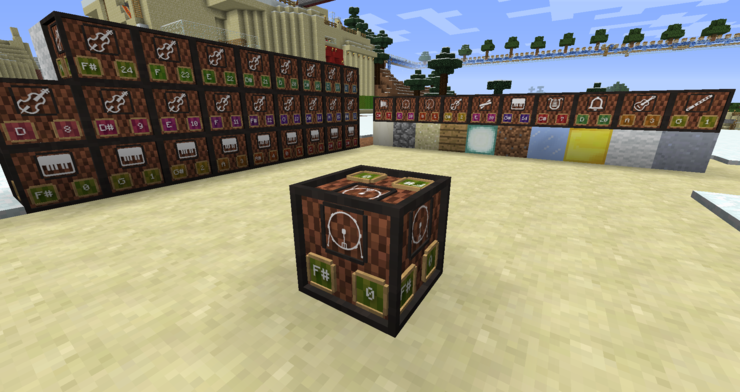 [텍스쳐팩][256X][1.17.1] 3D 노트블록 디스플레이 : 네이버 블로그