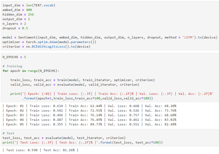 Pytorch로 IMDB Sentiment Analysis하기 : 네이버 블로그