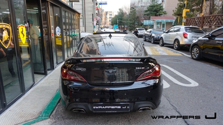 제네시스쿠페 스모그필름 젠쿱 테일램프 데루등필름 잘하는곳 네이버 블로그
