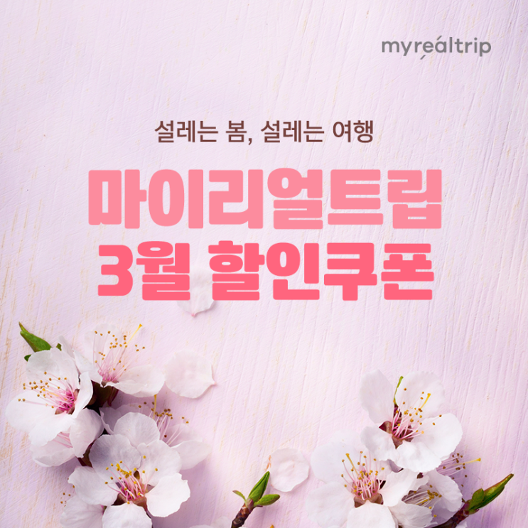 마이리얼트립 할인 쿠폰 3월 봄 여행을 위한 할인코드 모음 네이버 블로그