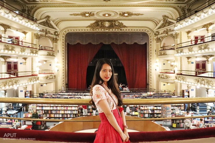 [아르헨티나 부에노스아이레스] 엘 아테네오 Al Ateneo 세상에서 가장 아름다운 서점, 한복입고 해외여행 : 네이버 블로그