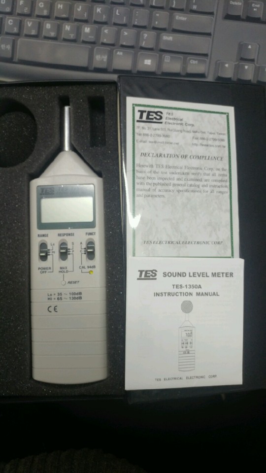 소음계 TES-1350A 중고판매 : 네이버 블로그