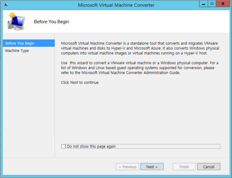 [Hyper-V] P2V : Microsoft Virtual Machine Converter 3.1 : 네이버 블로그