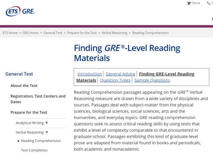 ETS 공식 GRE 수준의 읽기 자료 안내 2019 : 네이버 블로그