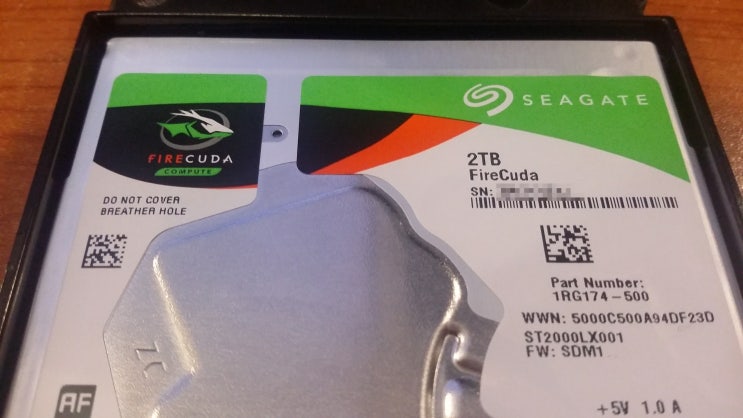 ST2000LX001 SSHD 시게이트 파이어쿠다 하드복원 : 네이버 블로그
