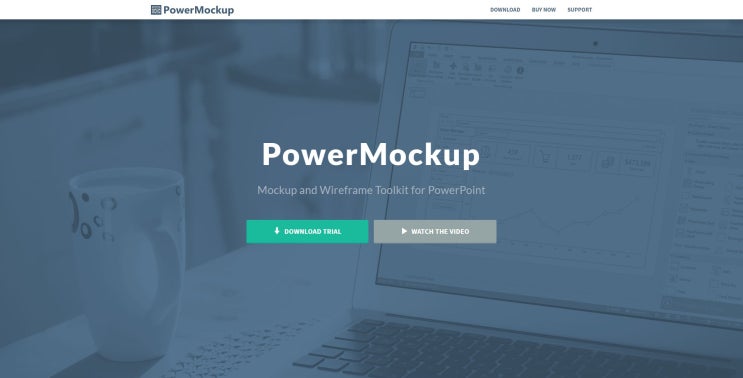 파워포인트 PPT 플러그인(Plug-In) 프로그램파워목업(PowerMockup) : 스토리보드/웹, 모바일 기획 스케치 툴 ...